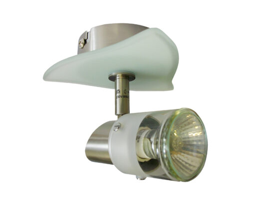 Stingray Single Spotlight with Glass Shade - Lighting Bay