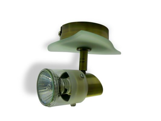 Stingray Single Spotlight with Glass Shade - Lighting Bay